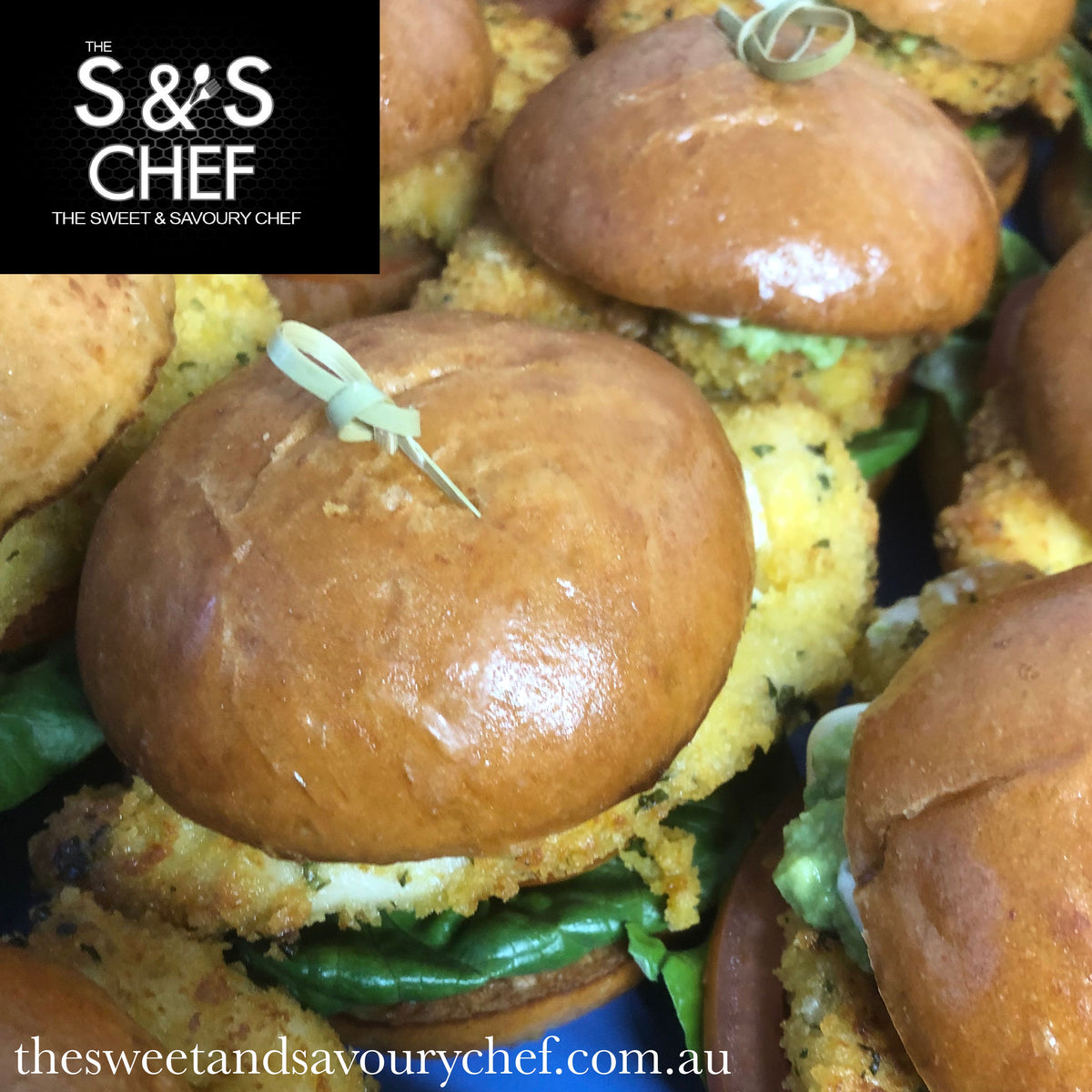 Chicken Schnitzel Slider Box 20pcs - Catering – The Sweet and Savoury Chef